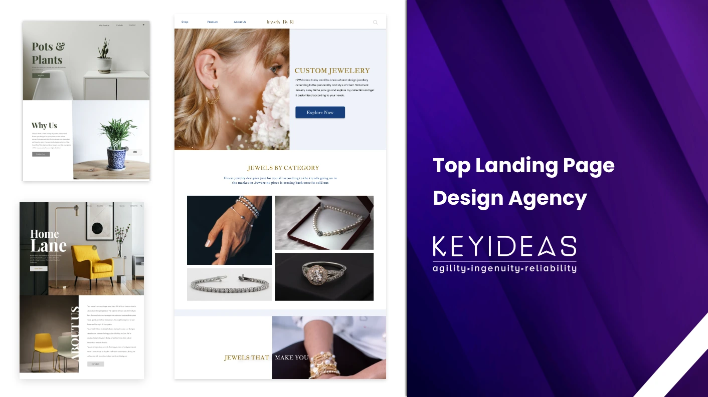 Keyideas: Top website landing page design for your Business
