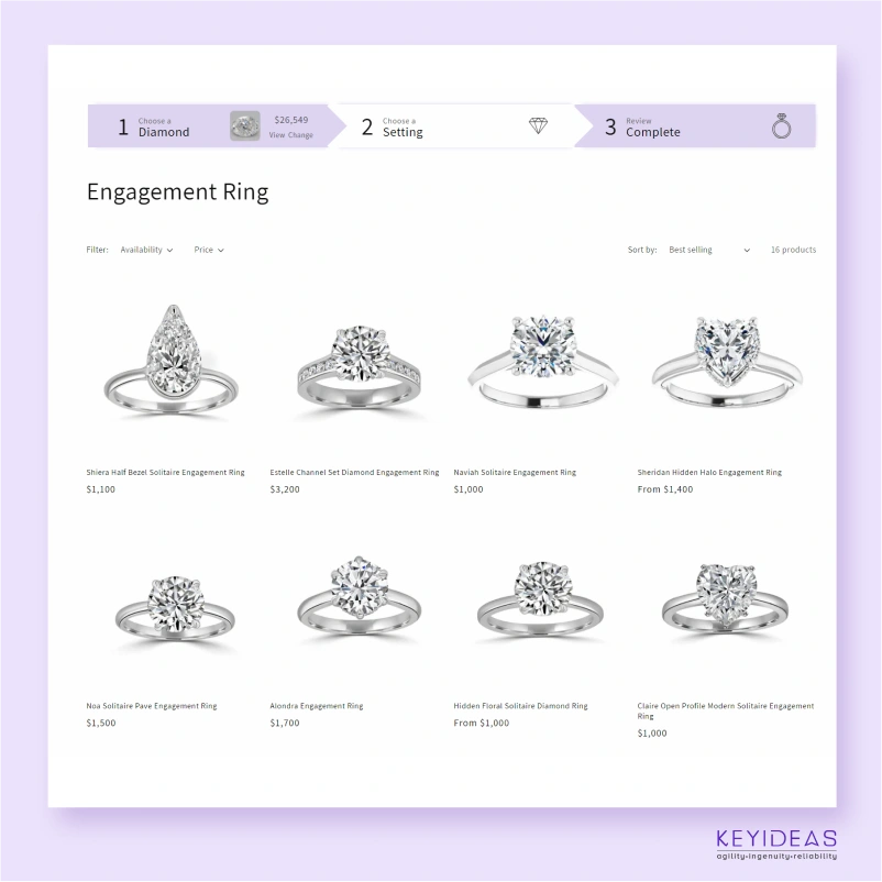 Best Shopify Engagement Ring Builder For Jewelry Websites