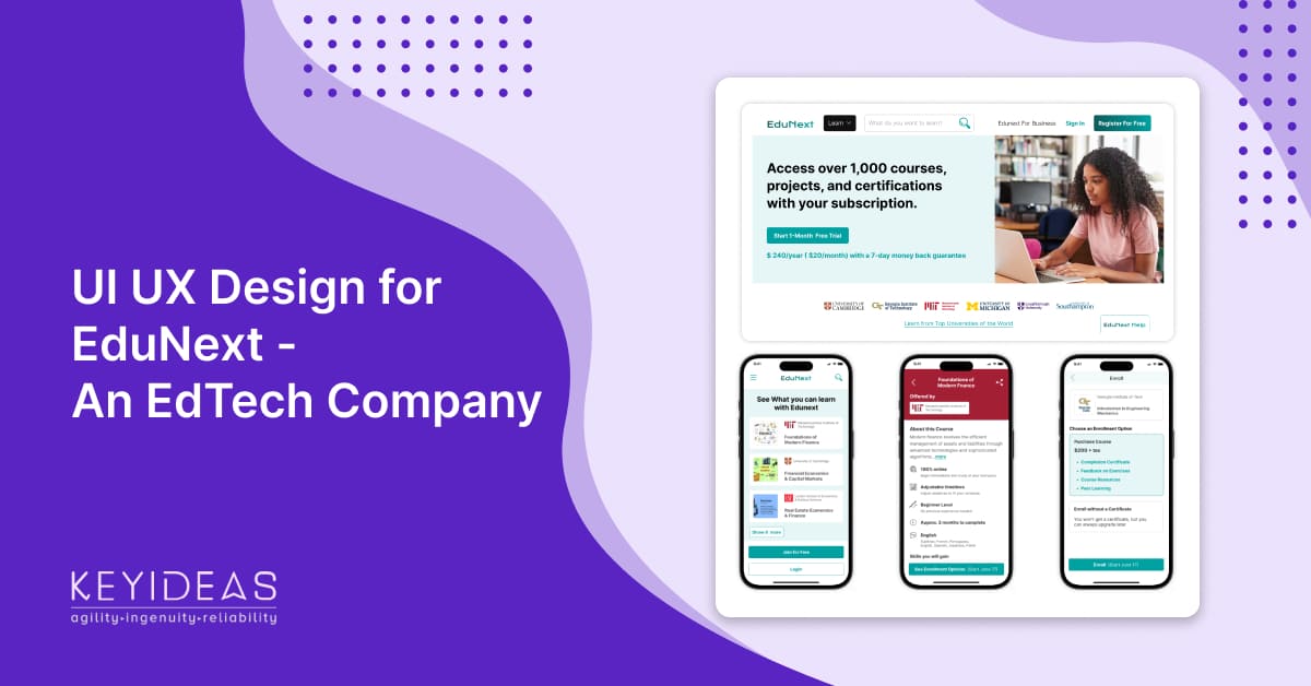 Education UI Designer | Edtech UX Designer